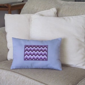 Bargello Canvas Work Pincushion Pattern, Heliotrope 'cherry Pie ...