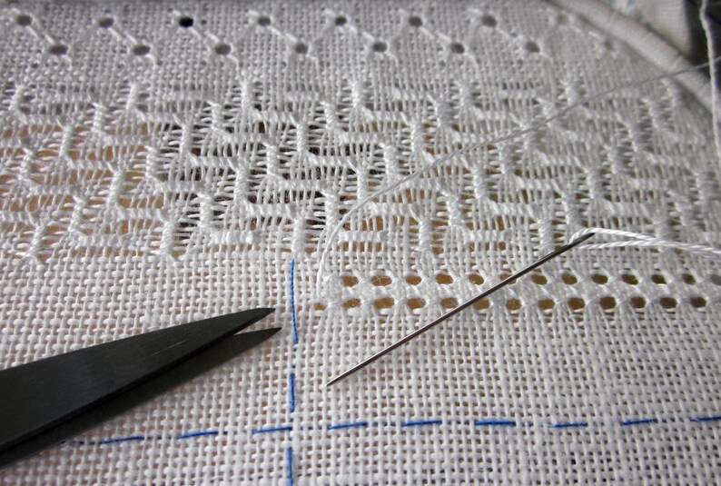 Daisy Band Sampler, A Pulled Thread Pincushion Pattern, Digital Download, Hand Embroidery ...