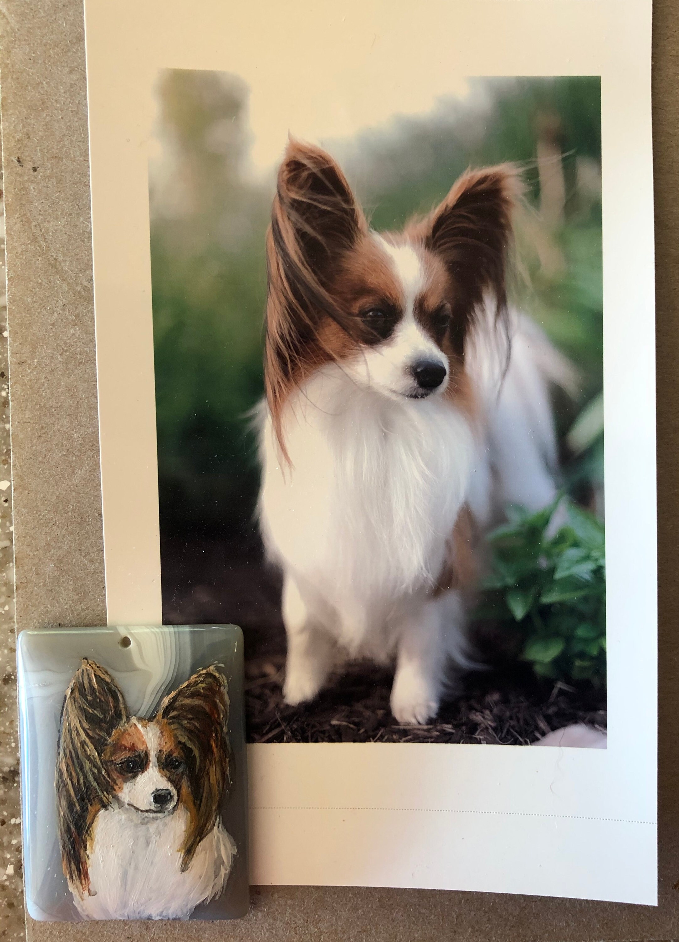 Custom Animal Portraits on Agate From Your Photo - Etsy