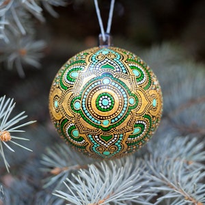 Christmas Baubles, Blue Christmas Ornaments, Hand Painted Decorations ...