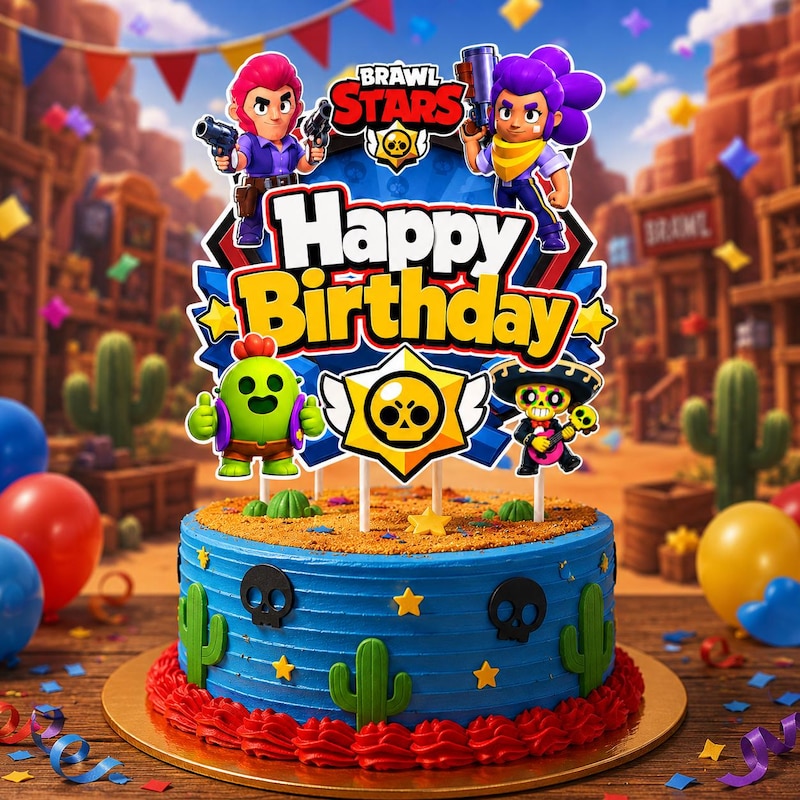 Brawl Stars Cake Toppers - Etsy