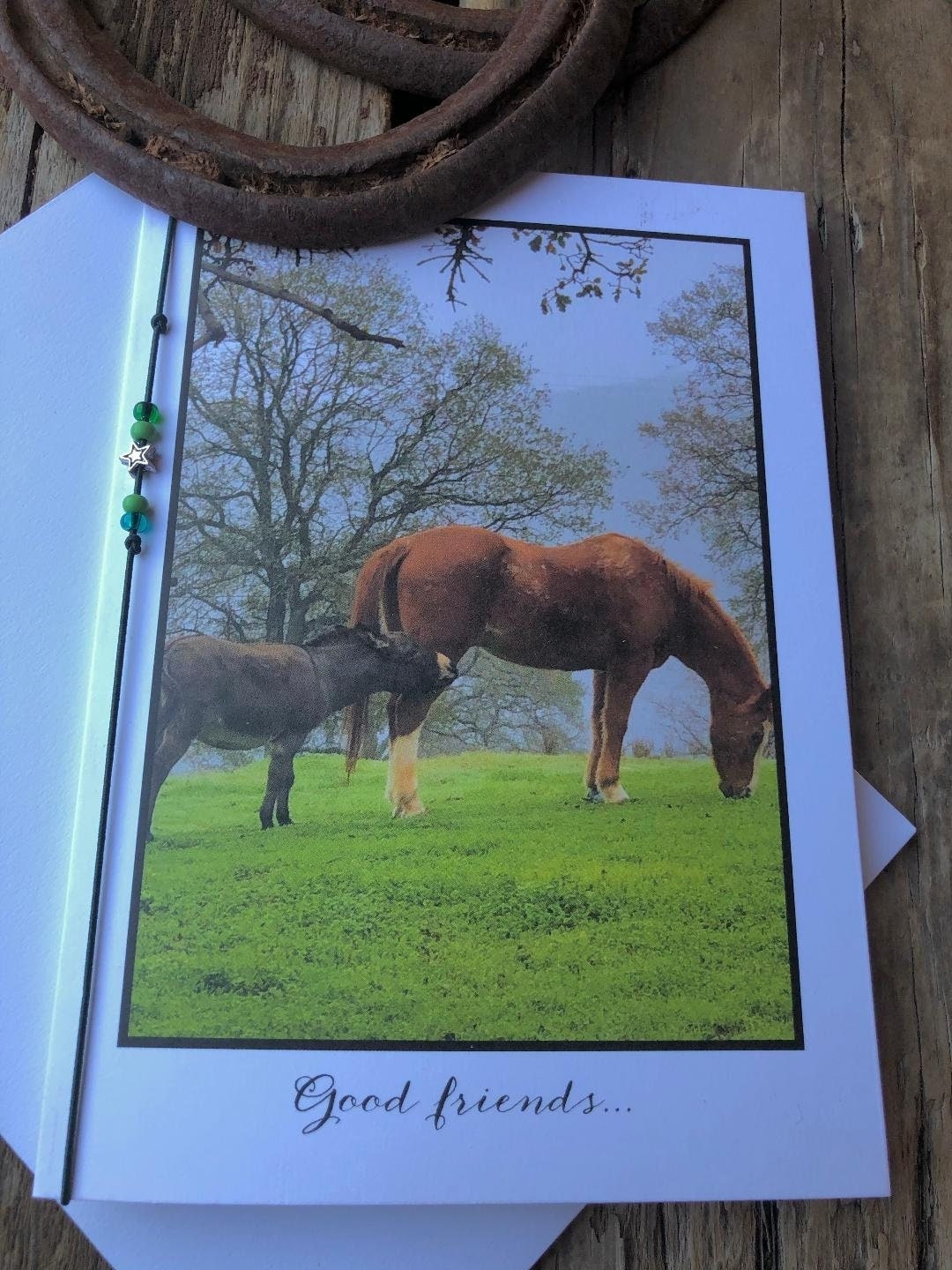 Friendship Greeting Card - Horse Greeting Card - Greeting Card for ...