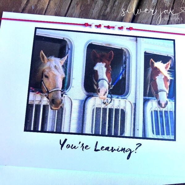 Horse Goodbye Card - Etsy