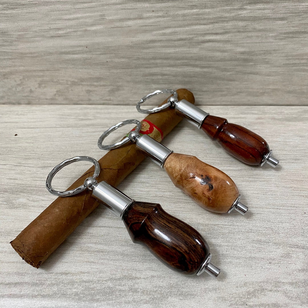 Wood Cigar Cutter, Handmade Rustic Cigar Punch, Stocking Stuffer for ...