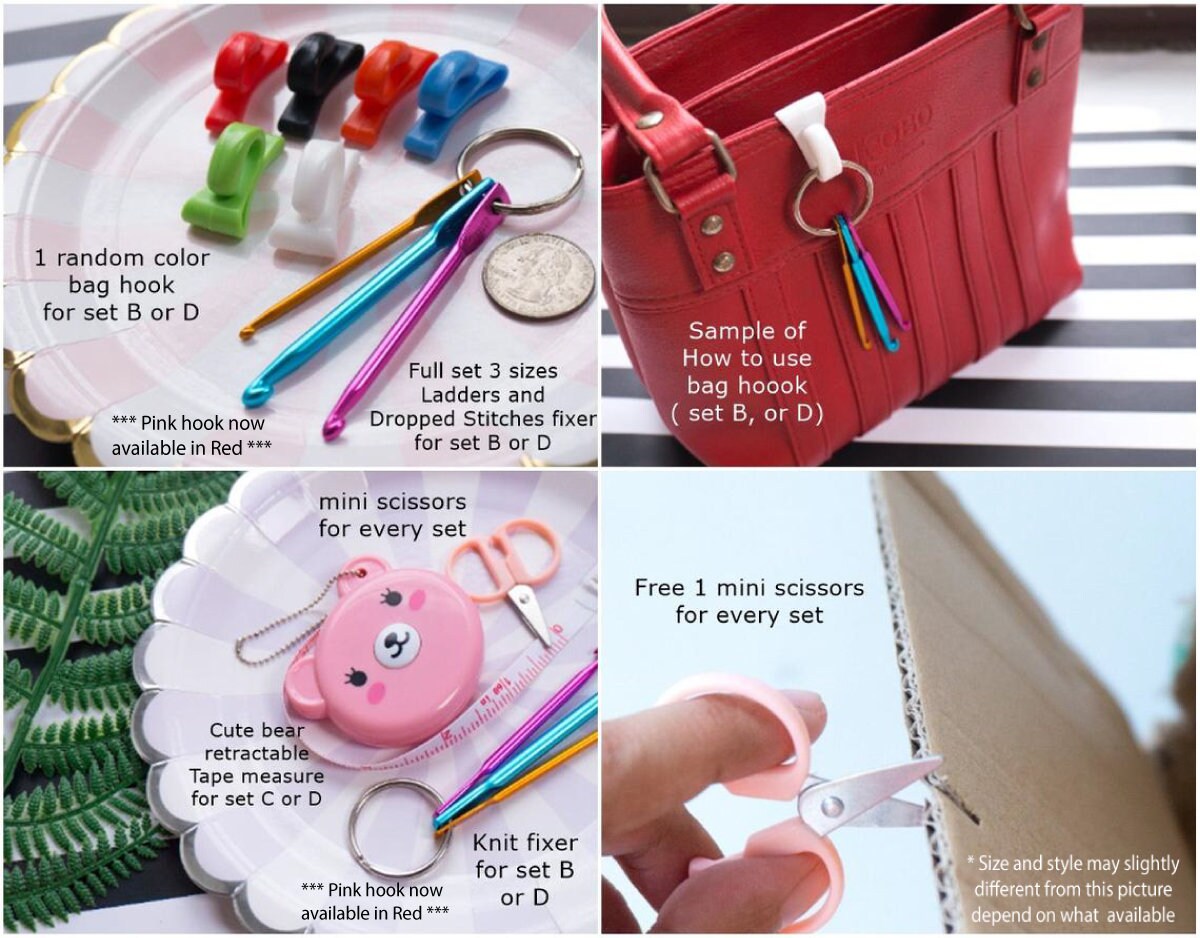 3 Pairs whimsical knitting stoppers DPN Needle caps end | Etsy