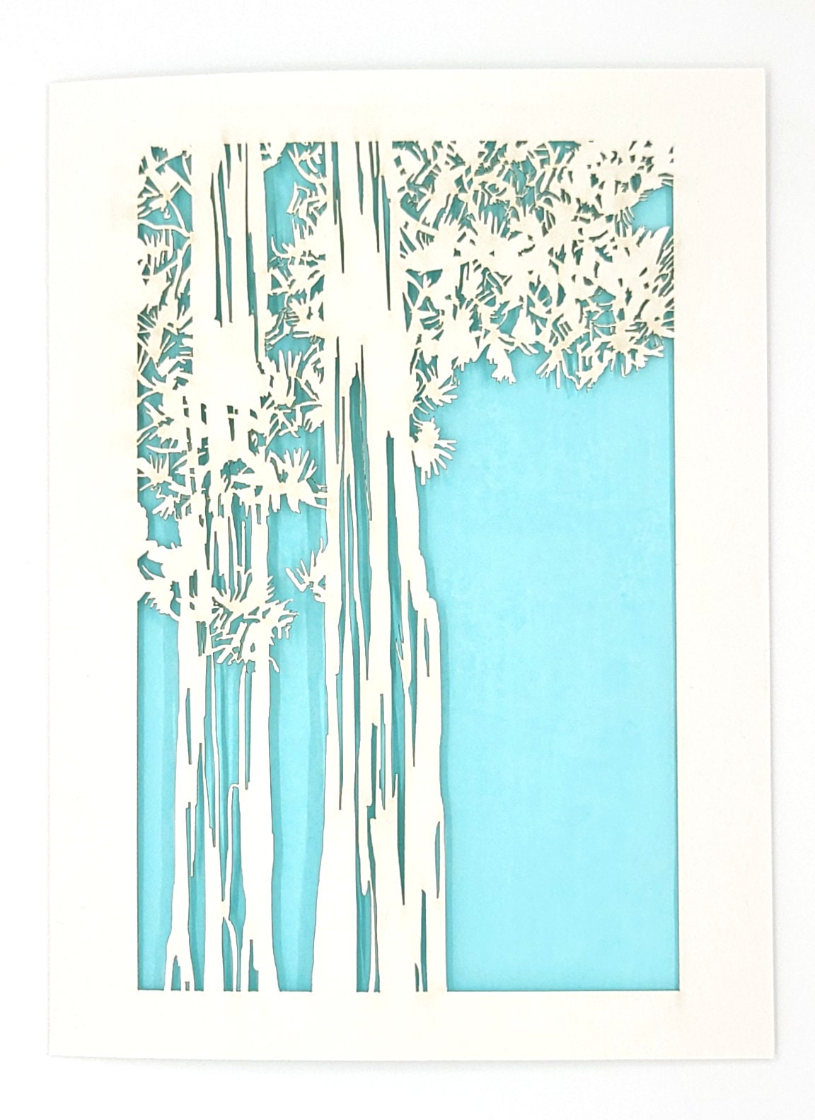 Sequoia Tree - the Giant Trees, Laser Cut Greeting Card, Send a Little ...