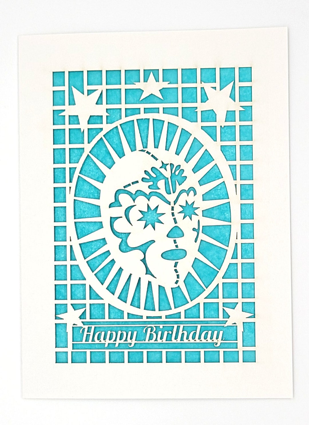 Luchador Happy Birthday, Fighter for Birthday Wishes on a Laser Card ...