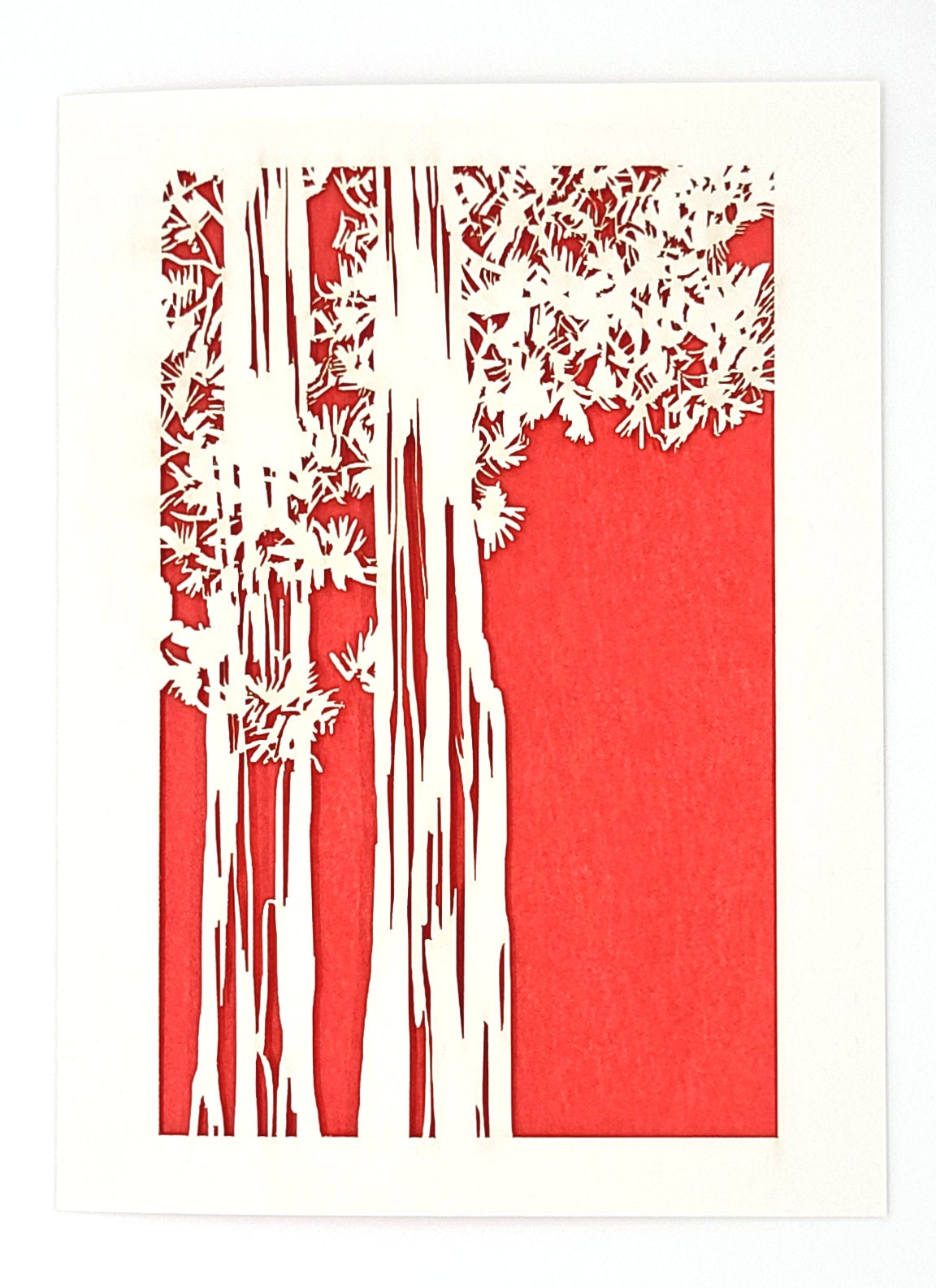 Sequoia Tree - the Giant Trees, Laser Cut Greeting Card, Send a Little ...