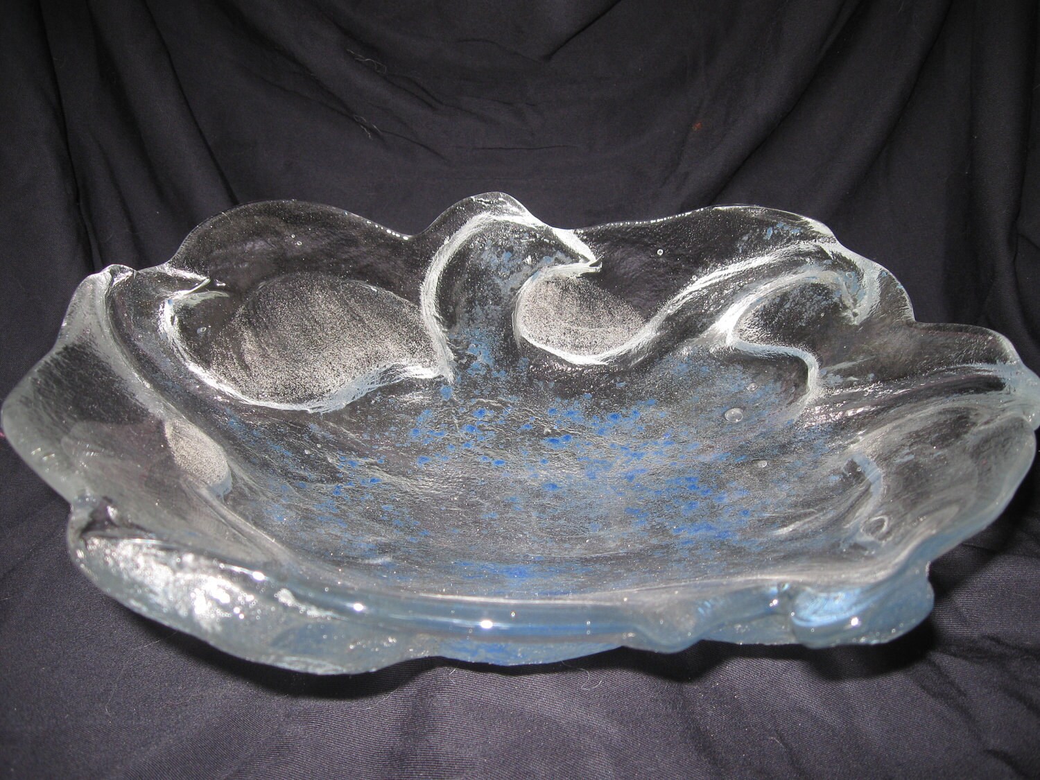 Glass Wave Bowl Etsy