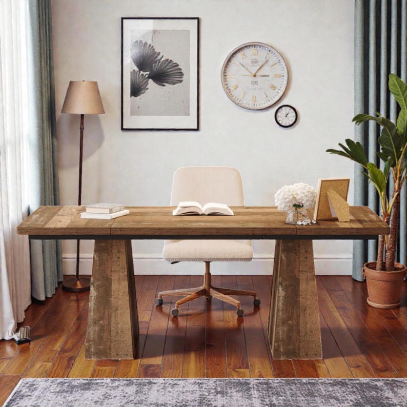 63" Modern Executive Office Desk - Etsy UK