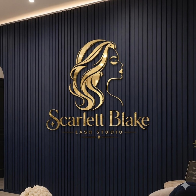 Skin Clinic Logo Sign, Custom Rose Gold Acrylic Wall Letters for ...