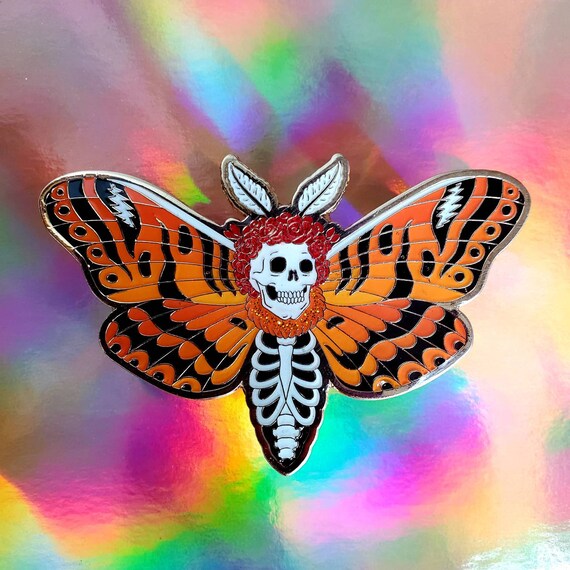 Gold Death Head Moth - Etsy