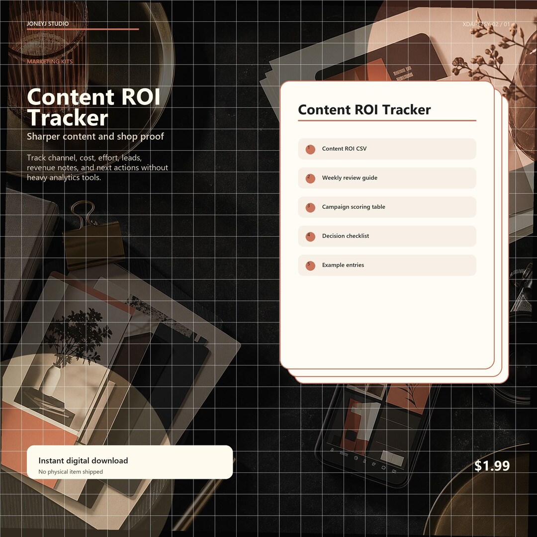 Content Planner Spreadsheet: Google Sheets Social Media Tracker - Etsy
