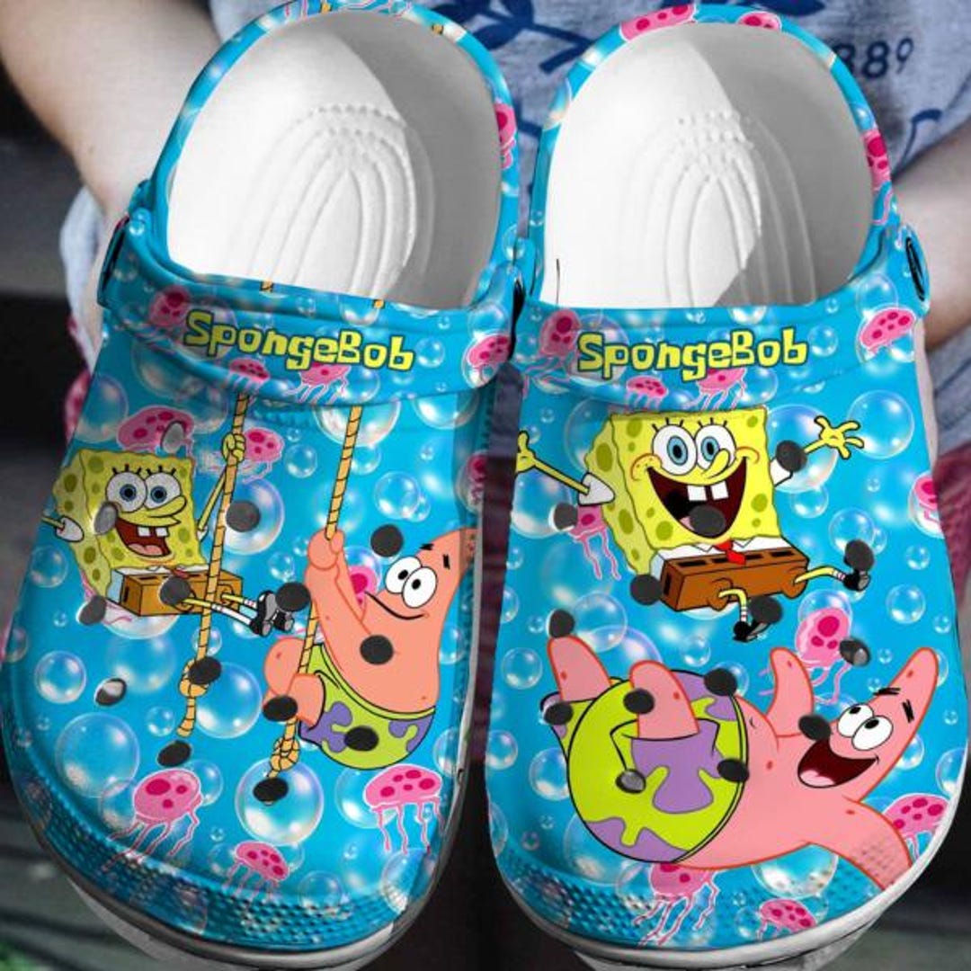 Spongebob Squarepants and Patrick Star Bubbles Clogs Shoes, Clogs Shoes ...