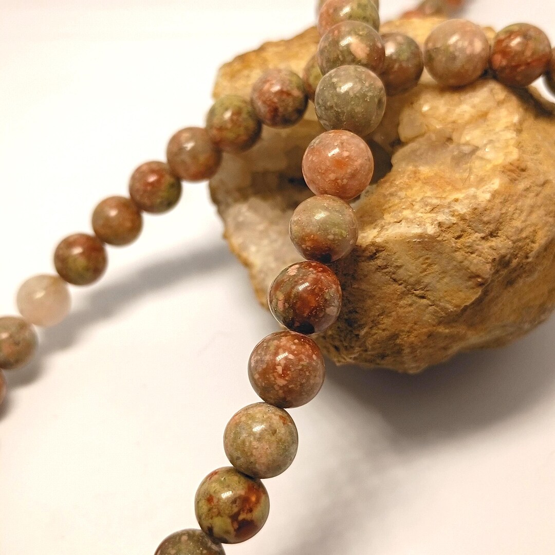 8mm Autumn Jasper Beads 16 Inch Strand - Etsy