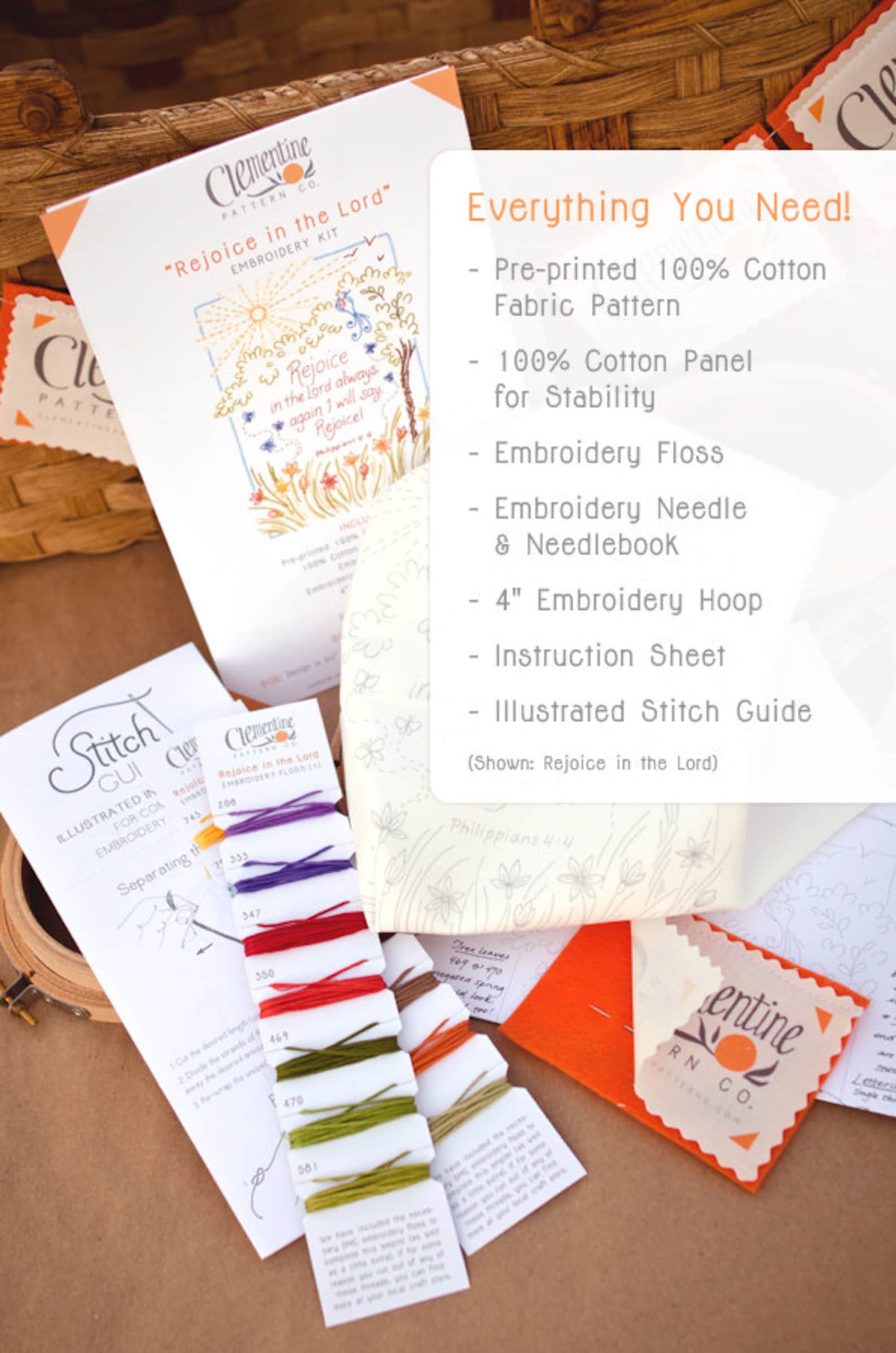 Praise God Spring Complete Embroidery KIT - Etsy