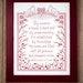 By Wisdom a House is Built - Proverbs Embroidery Pattern in Redwork ...