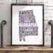 Alabama Map Poster State Wall Art Kids Map Print Nursery Room | Etsy