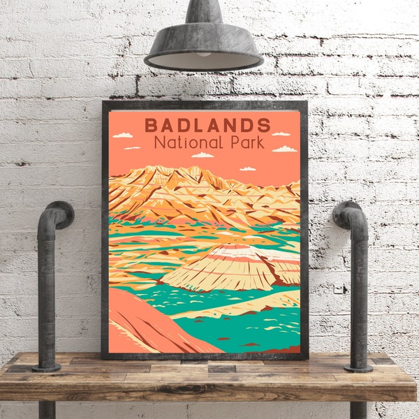 Badlands National Park Poster - Etsy
