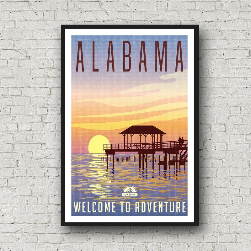 Alabama Poster - Etsy