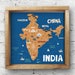 India Poster Map Print, Travel Nursery Decor Kids Wall Art - Etsy