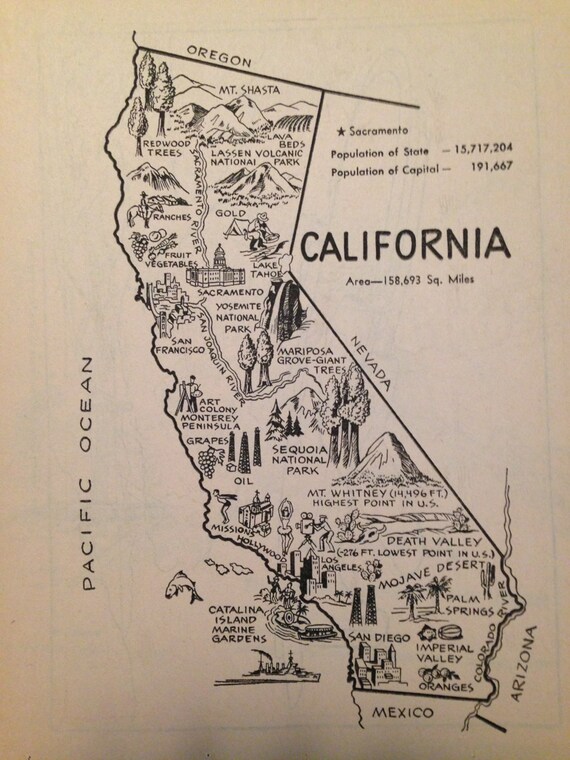 Coloring Map Of California