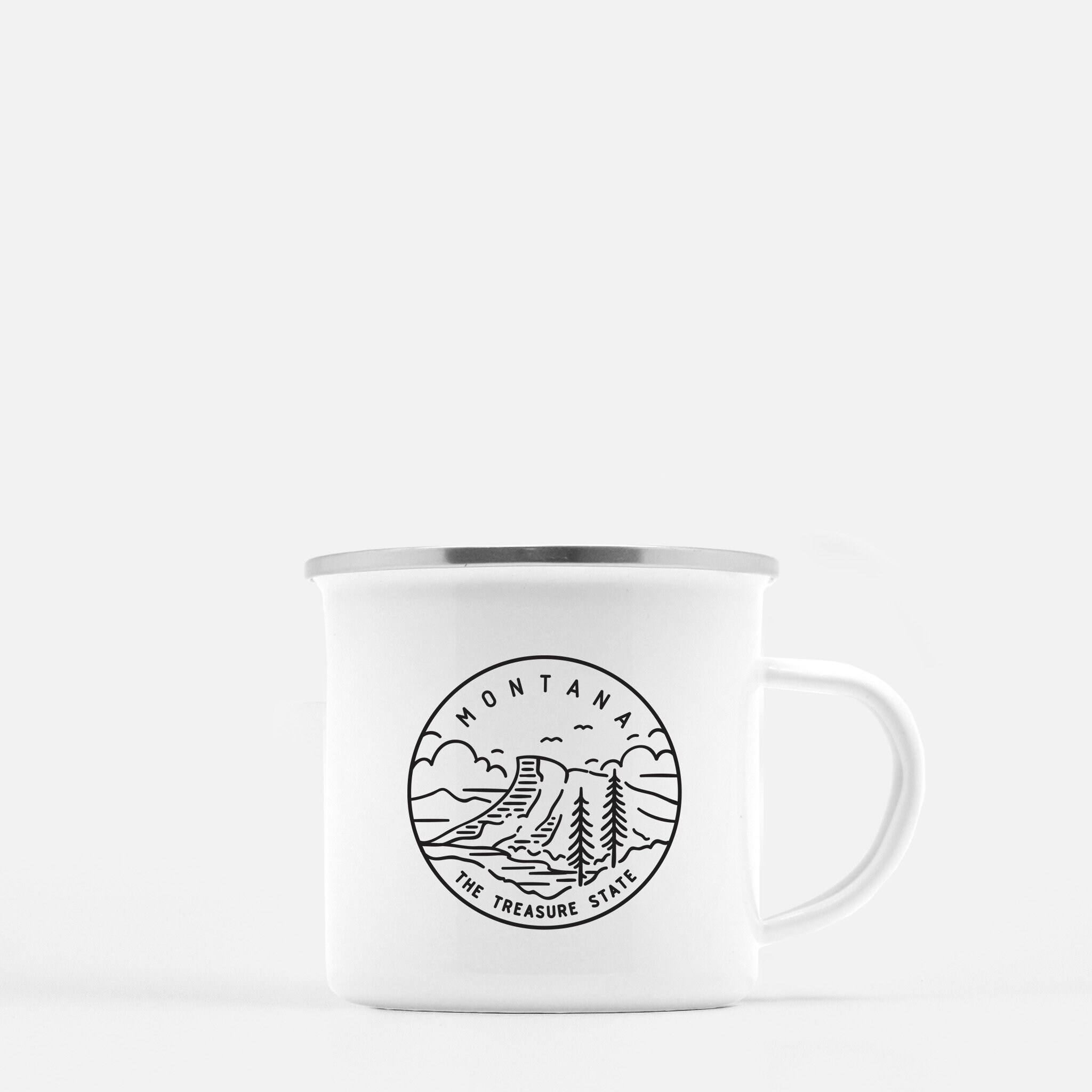 Montana Camp Mug Home State Coffee Cup With Stainless Steel | Etsy