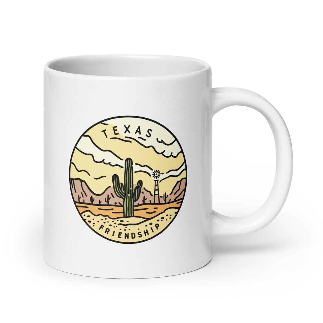 Texas Mug With State Motto, Ceramic Coffee Cup - Etsy