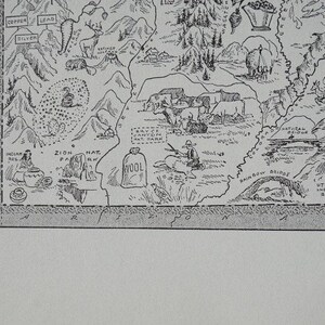 Vintage Map of Utah Art From the 1950s, State Travel Gift - Etsy