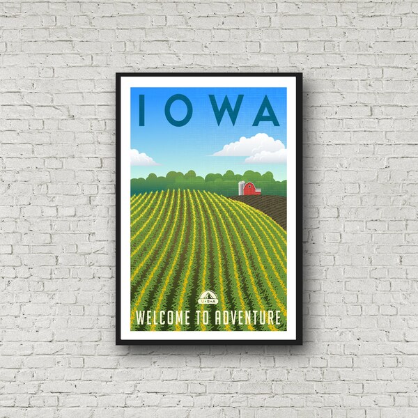 Iowa State Art - Etsy