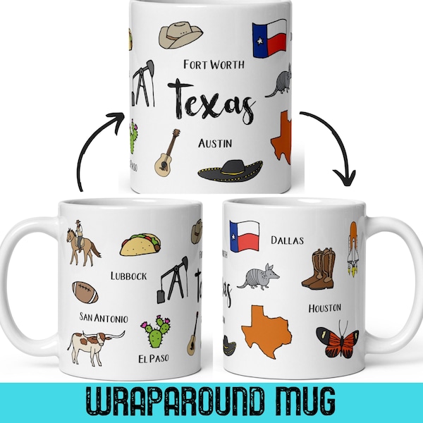 Texas Mug - Etsy