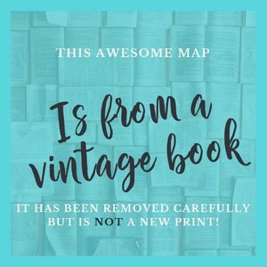 Vintage Map of Utah Art From the 1950s, State Travel Gift - Etsy