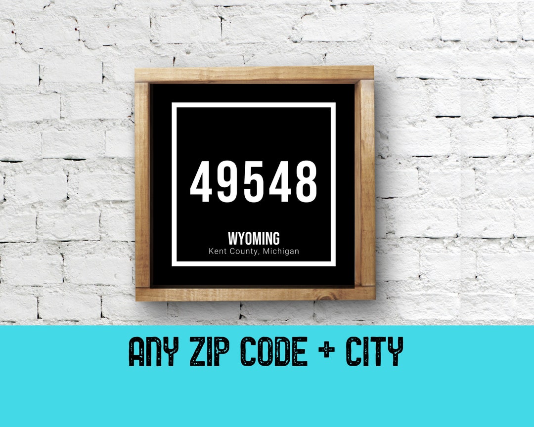 Custom Zip Code Poster Wall Art, New Home Gift Travel Decor - Etsy