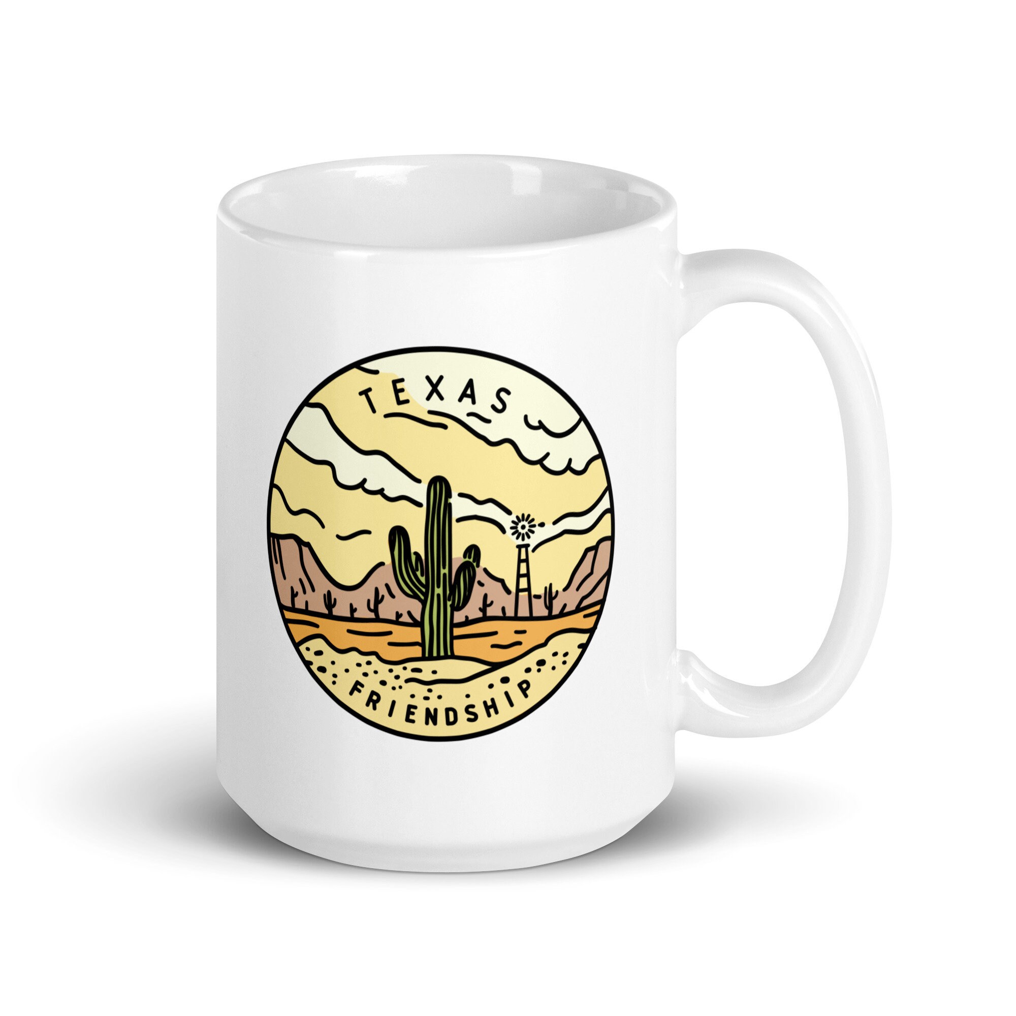 Texas Mug With State Motto, Ceramic Coffee Cup - Etsy