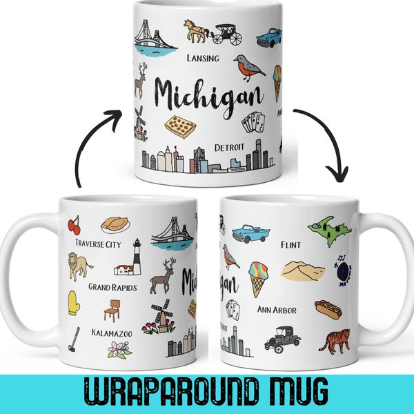 Michigan Mug - Etsy