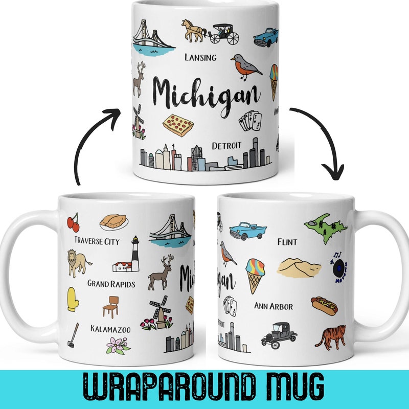 Michigan Mug - Etsy