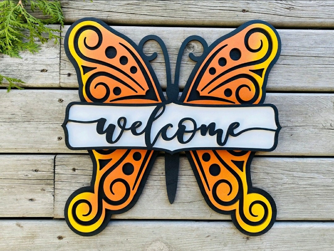 Butterfly Wall/door Sign - Etsy