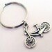 Bicycle Keychain, Silver Keychain, Bike Charm, Bicycle Key Ring ...