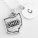 Ohio Necklace Personalized Initial Necklace, Home State Jewelry, Ohio ...