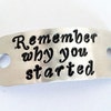 Custom Runners ID Shoe Tag Personalized Name Hand Stamped Silver ...