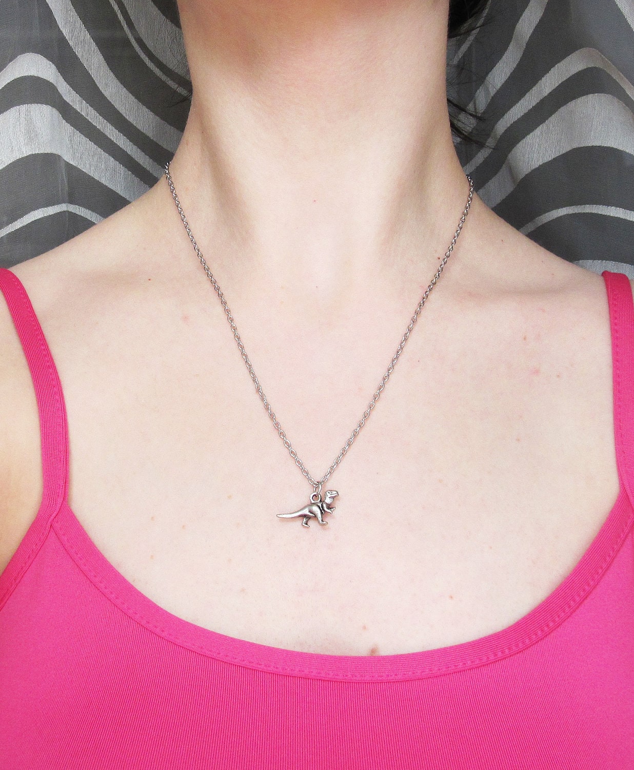 T-rex Necklace Trex Necklace T Rex Dino Necklace Extinct | Etsy