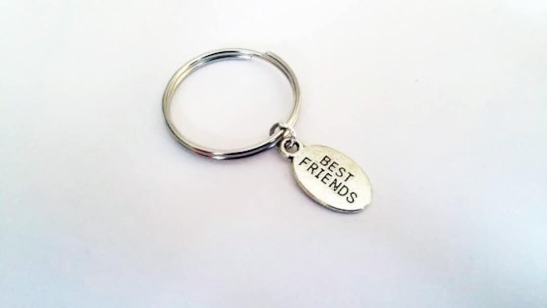 Best Friends Keychain, Silver Keychain Friendship Gift, Best Friend ...