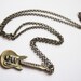 Guitar Necklace Rock & Roll Jewelry Rockstar Necklace - Etsy