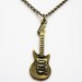Guitar Necklace Rock & Roll Jewelry Rockstar Necklace - Etsy