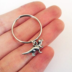 Dinosaur Keychain, T-rex Keychain, Silver Keychain, T Rex Charm ...