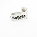Hakuna Matata Hand Stamped Spiral Ring Aluminum Skinny Cuff Adjustable ...