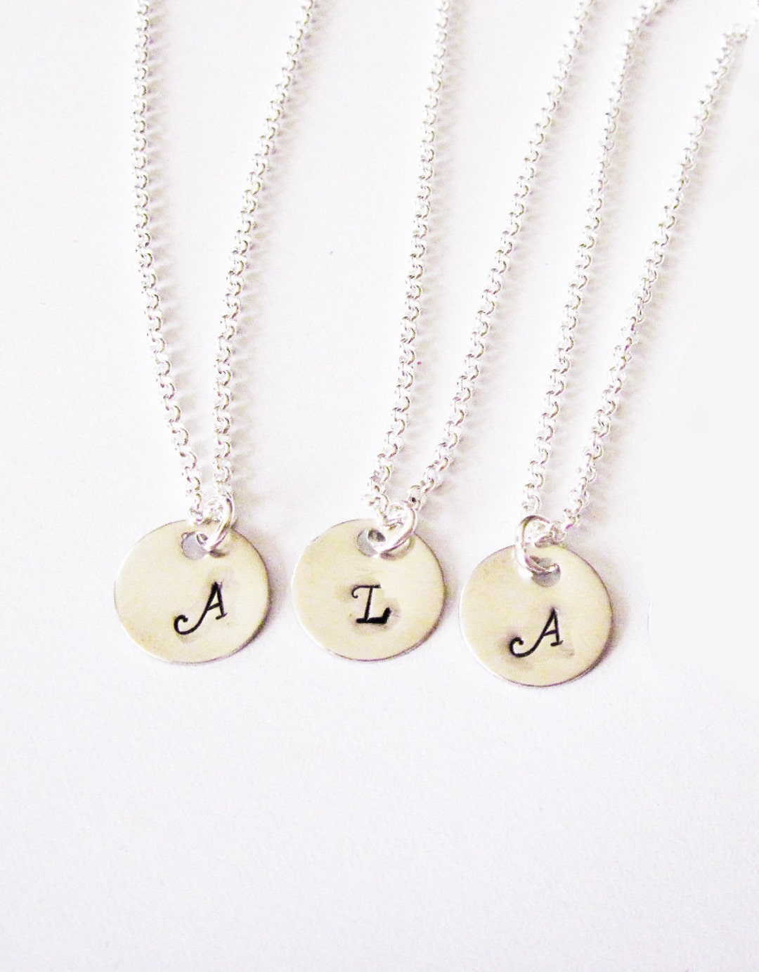 3 Best Friend Necklaces, Initial Necklace, Sister Necklace Set, Mother ...