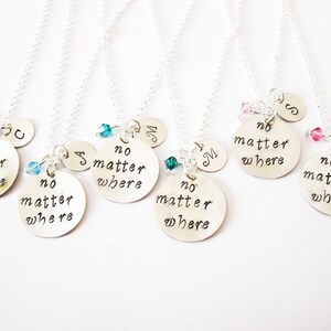 6 Best Friend Necklace, Initial Necklace, Long Distance, Personalized ...