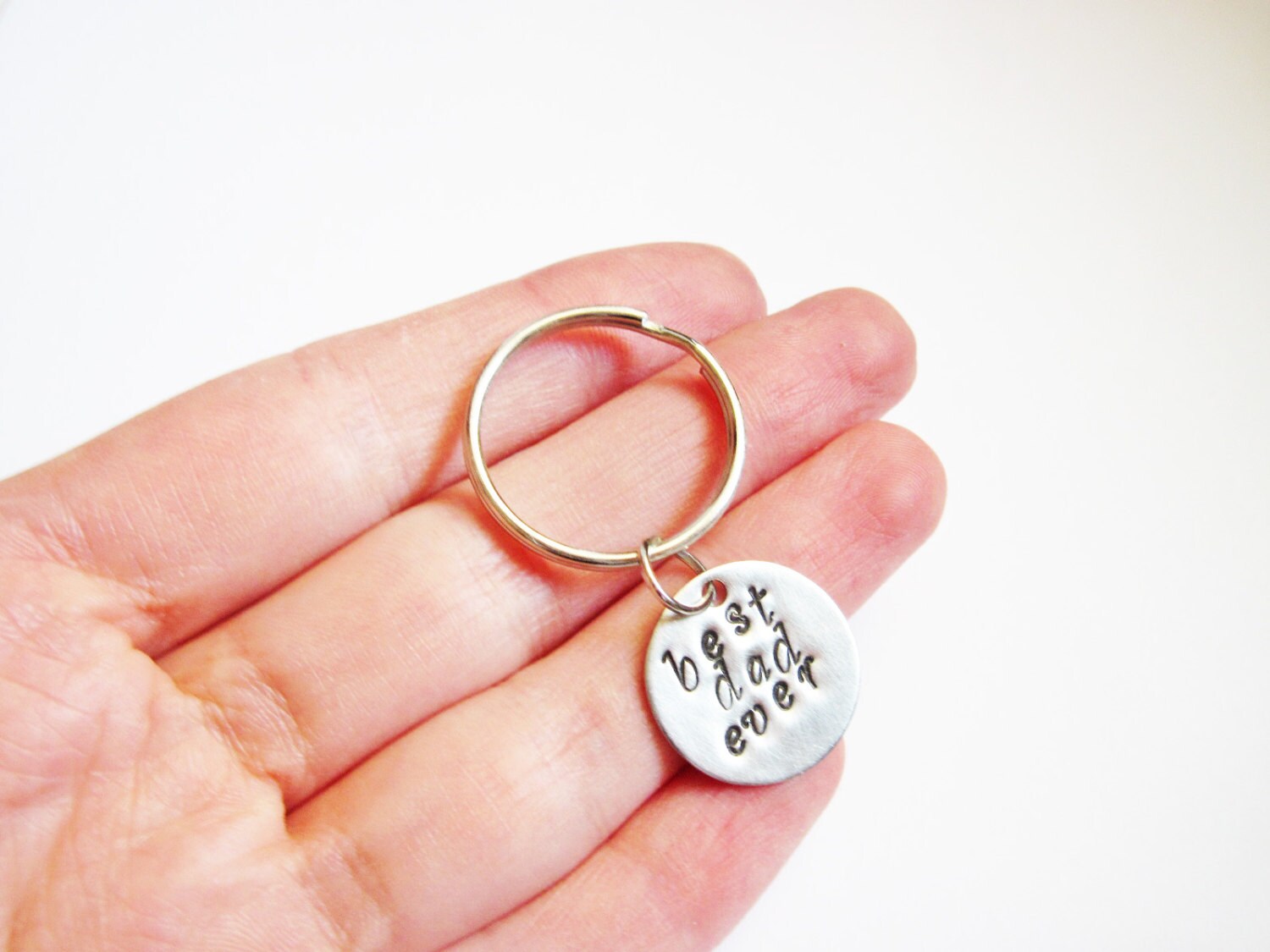 BEST DAD EVER Keychain Father's Day Keychain | Etsy