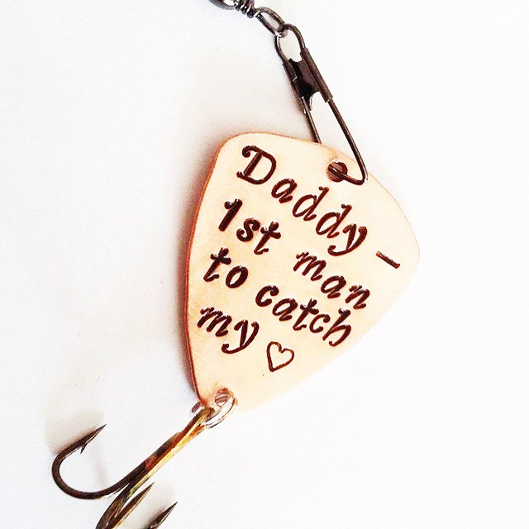 Daddy Fishing Lure, Personalized Fishing Lure, Marine Dad, Hugs ...